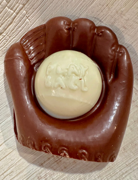 BASEBALL GLOVE (MILK CHOCOLATE) 4oz. – J.A. Morey Artisan Chocolate